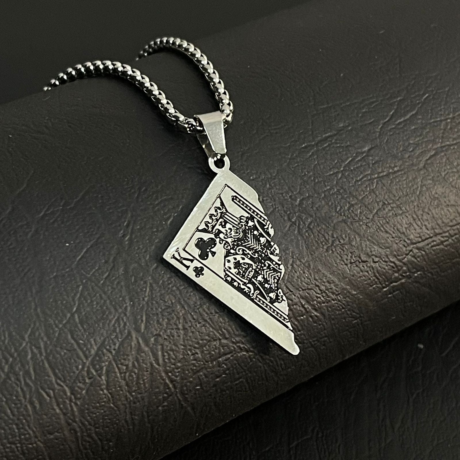 King of Ace Pendant Necklace for Men In Pakistan – The Dapper Shop
