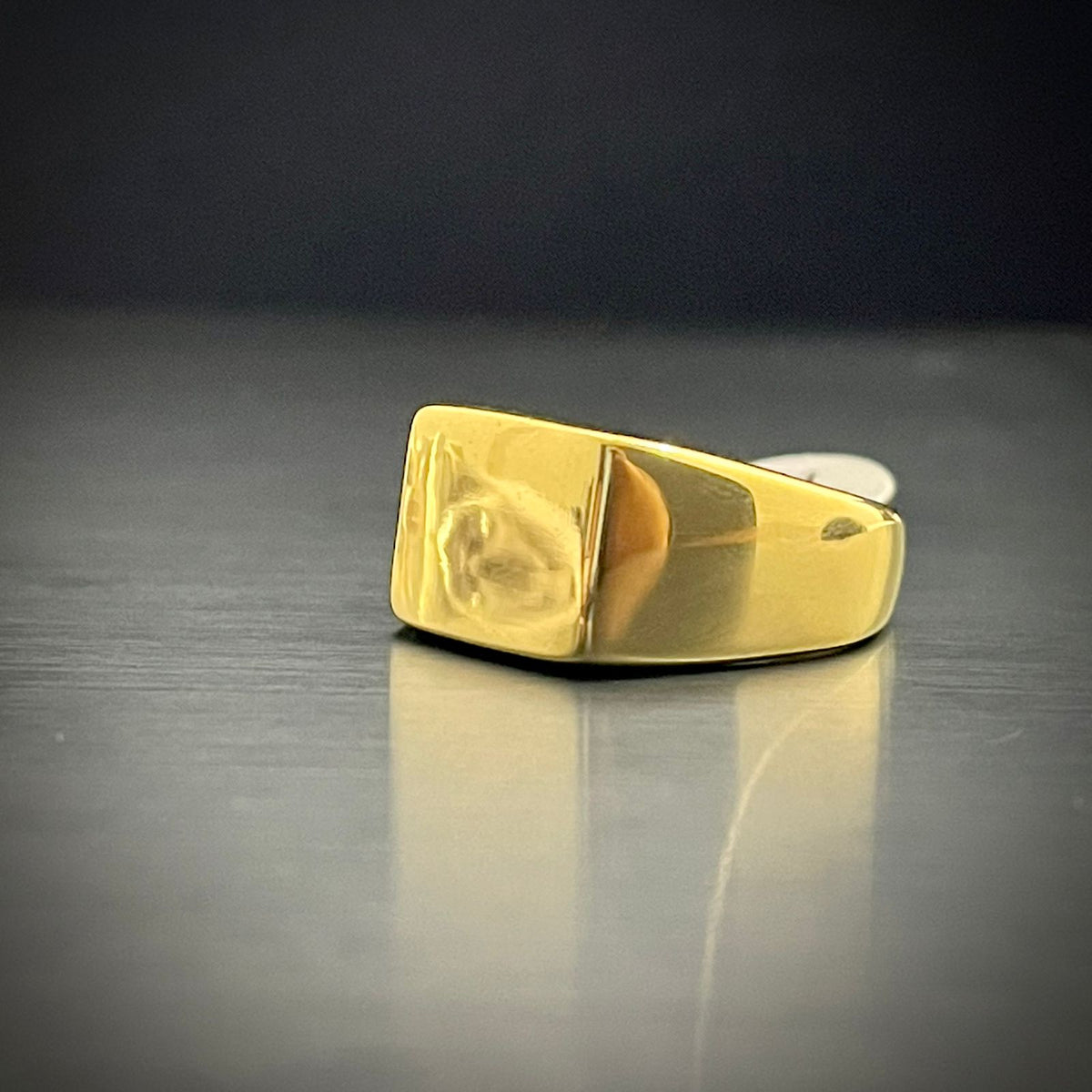 Golden Signet Ring For Men | The Dapper Shop
