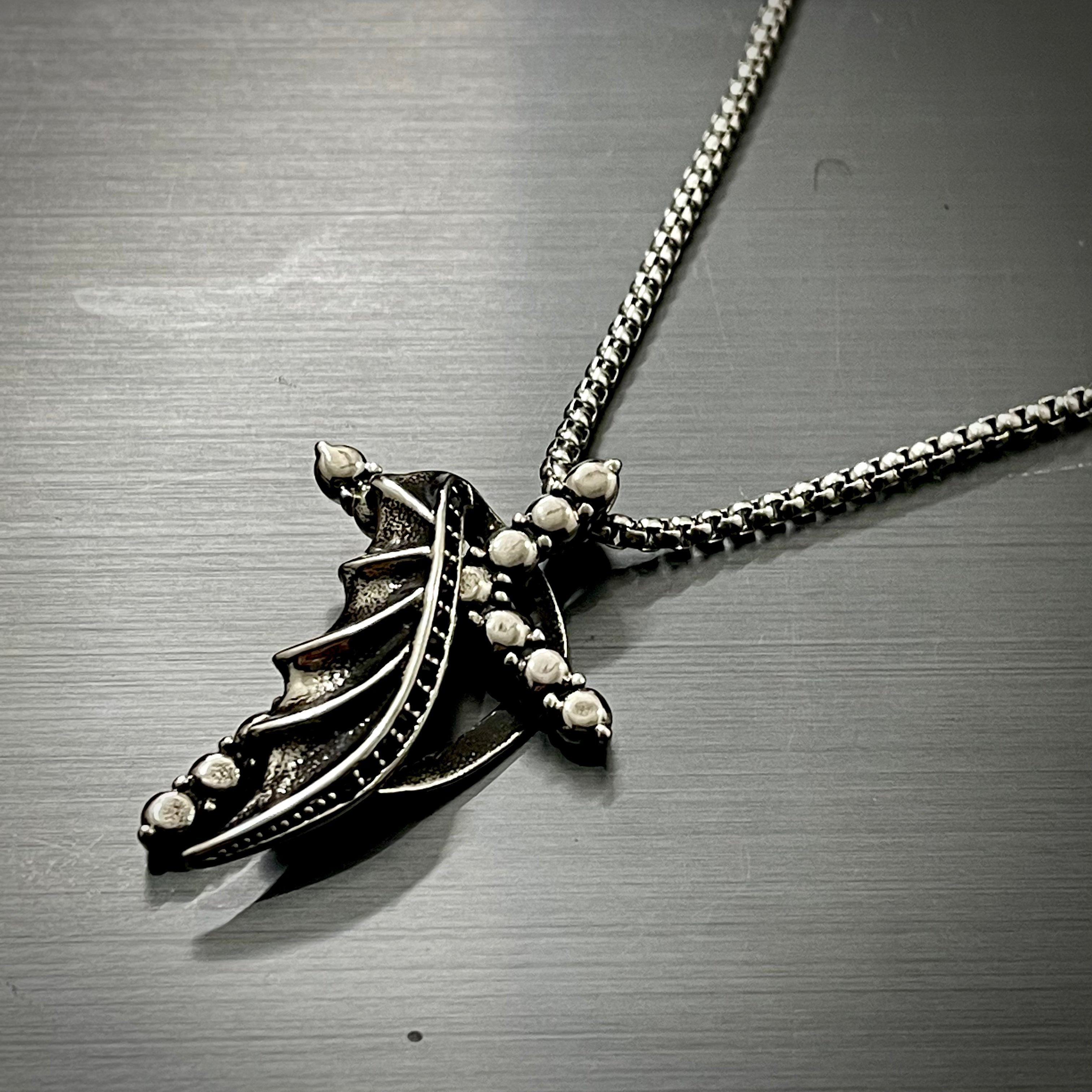 Antique Silver cross bullet Pendant Necklace for Men Women Online In ...